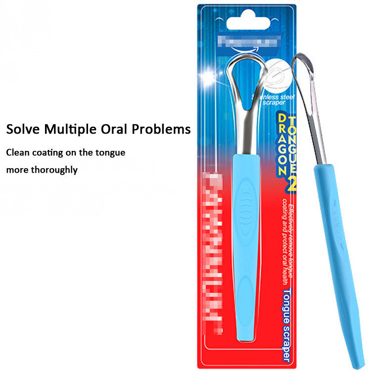 Stainless Steel Tongue Scraper Cleaner Fresh Breath Tongue Scrapers Medical Grade Metal Tongue Scraping Cleaner