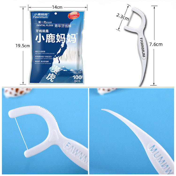 High Quality Factory Manufacture Fashion Dental Floss and Picks Dental plackers in Packet