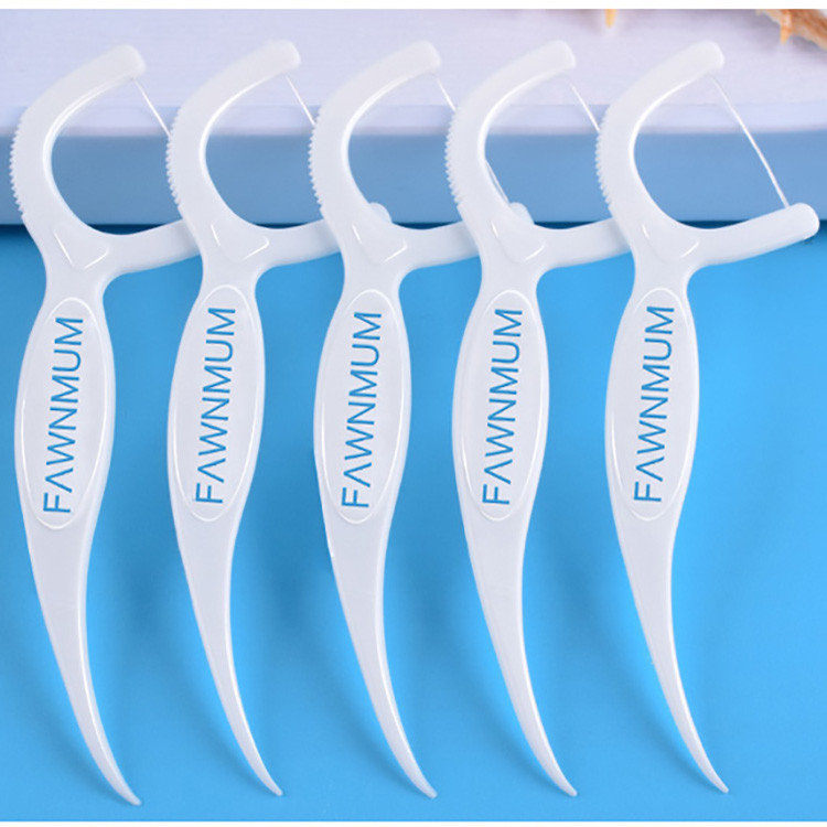 100pcs/bag Dental Floss Teeth Stick Tooth Pick Interdental Brushes Teeth Clean Toothpick Flosser Tool