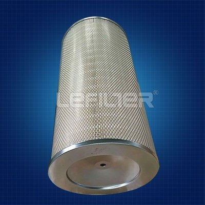 Wood pulp fiber air filter cartridge