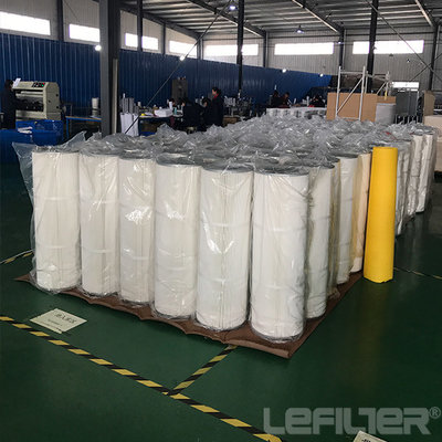 Dust collector pleated cartridge filter