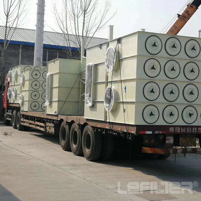 Horizontal cartridge dust collector