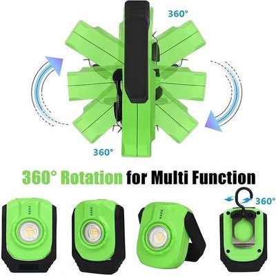 ESUN SMD Rechargeable  5W 450 lumens portable LED camping car maintenance with Magnetic switchable device work light