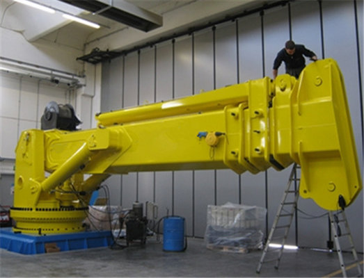 Hydraulic Telescopic Boom Mobile Crane for sale Marine Ship Deck Crane