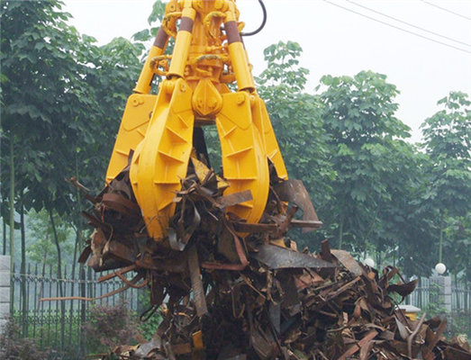 metal scrap orange peel grab