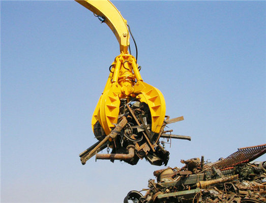 metal scrap orange peel grab