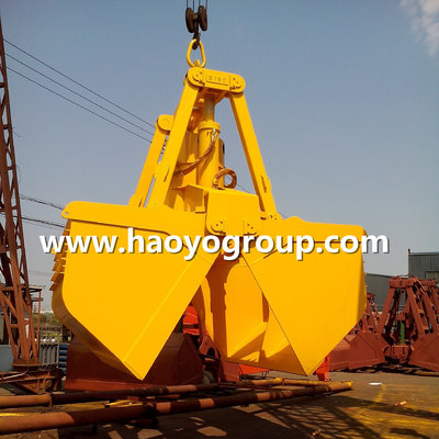 25t 6-12m3 Motor Electric Hydraulic Clamshell grab for deck crane