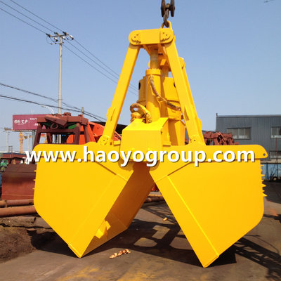 25t 6-12m3 Motor Electric Hydraulic Clamshell grab for deck crane