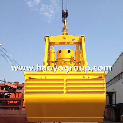 25t 6-12m3 Motor Electric Hydraulic Clamshell grab for deck crane