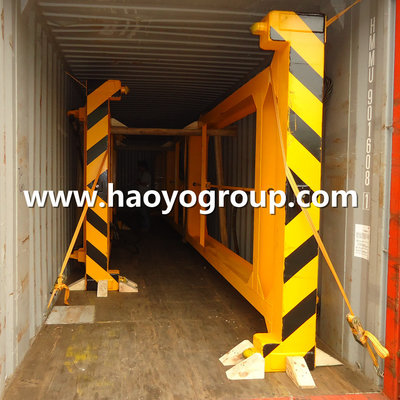 shanghai HAOYO Yellow semi-auto container lifting spreader frame 20 feet