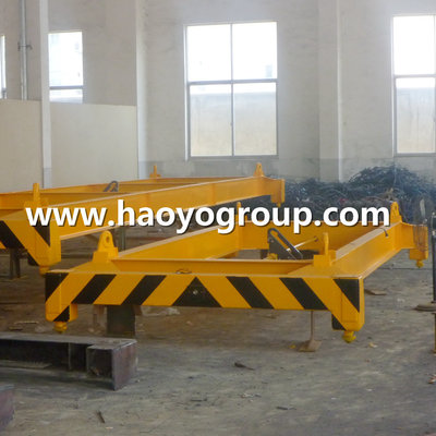 shanghai HAOYO Yellow semi-auto container lifting spreader frame 20 feet