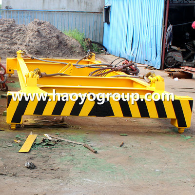 shanghai HAOYO Yellow semi-auto container lifting spreader frame 20 feet
