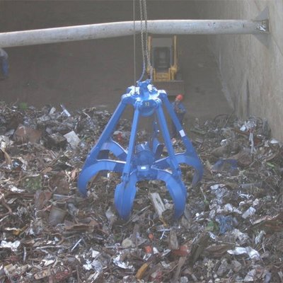 6m3 Steel Scrap Loading Rope Mechanical Orange Peel Grab
