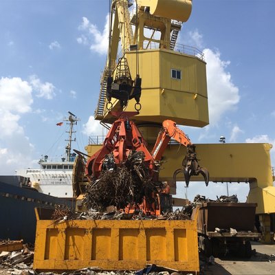 2m3 metal scrap handling Electro hydraulic orange peel scrap grab bucket