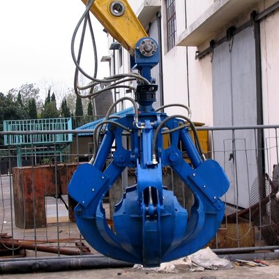 metal scrap excavator grab bucket