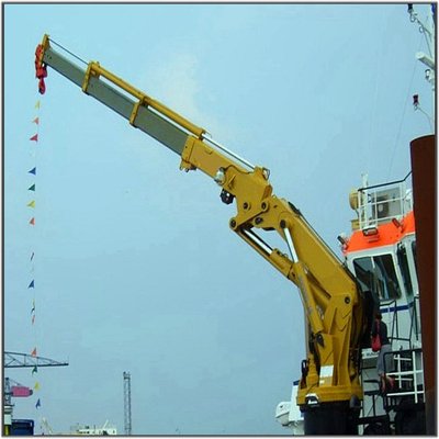 Knuckle Hydraulic Boom Hose Handling Crane for Sale Marine Ship Deck Crane