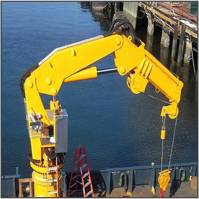 Knuckle Hydraulic Boom Hose Handling Crane for Sale Marine Ship Deck Crane