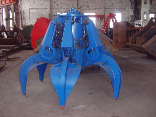 1m3 metal scrap handling electric hydraulic orange peel grab