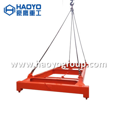 shanghai HAOYO Yellow semi-automatic container lifting spreader frame 40 feet  20feet