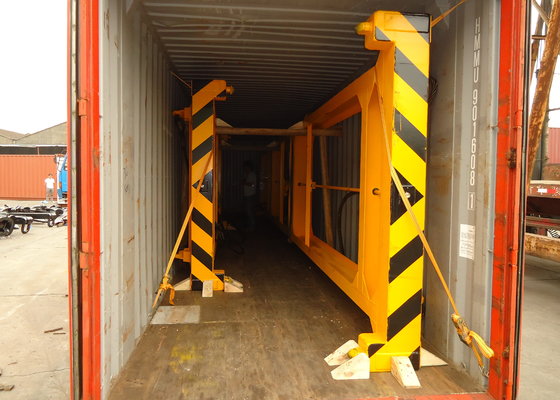 shanghai HAOYO Yellow semi-automatic container lifting spreader frame 40 feet  20feet