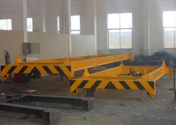 shanghai HAOYO Yellow semi-automatic container lifting spreader frame 40 feet  20feet