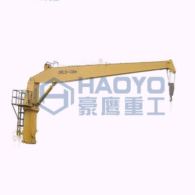 Fixed Boom Offshore Pedestal Marine Deck Crane Marine Ship Deck Crane