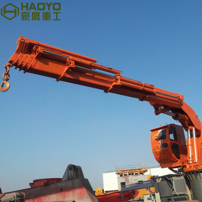 Foldable 6ton Adjustable Boom Boat Crane Marine Ship Deck Crane