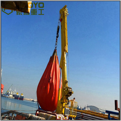 Hydraulic Telescoping Boom Crane Extension Project Marine Ship Deck Crane