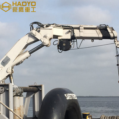 0.75t/10m Hydraulic Telescopic Jib Offshore Boom Marine Deck Crane Systems