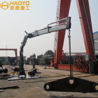 0.75t/10m Hydraulic Telescopic Jib Offshore Boom Marine Deck Crane Systems