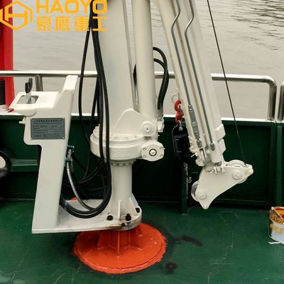 0.4-1T/5m-15m and customized specification marine service small boat lifting crane for sale