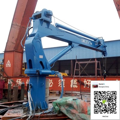 Manufacturer for Hydraulic Telescopic Boom Boat Deck Crane for sale