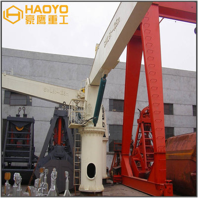 Stiff Boom Ship Floating Dock Crane with Remote Control Marine Ship Deck Crane