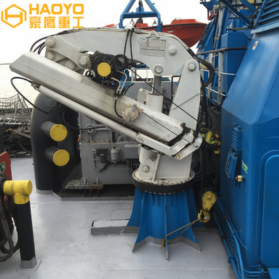 Telescopic Jib Hydraulic  Project Mobile Offshore Crane Operator Marine Ship Deck Crane