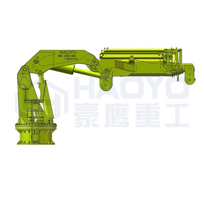 1 ton Foldable Hydraulic Boom Shop Marine Pedestal Cranes Marine Ship Deck Crane
