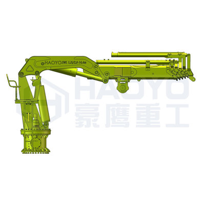 1t@19m Hydraulic Telescopic Knuckle Folding Boom Marine Ship Deck Crane