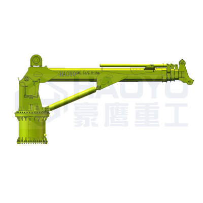 Telescoping  Electric Hydraulic Boom Deck Crane Marine ship deck crane