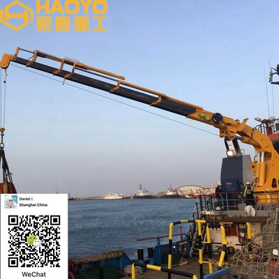 HAOYO Hot Sale Folding Marine Deck Crane Marine Ship deck crane