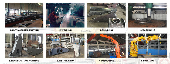 Customized Hydraulic Marine Knuckle Boom Ship Deck Crane for Provision Ship