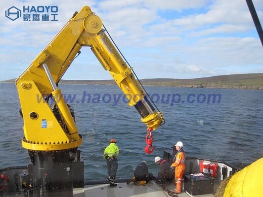 BV, CCS, ABS Certified Hydraulic Marine Knuckle Boom Ship Deck Crane for Provision Ship