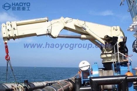 ABS/CCS Certificate Knuckle Marine Ship Crane for sale with or without hydraulic winch
