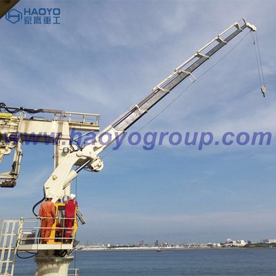 ABS/CCS Certificate Knuckle Marine Ship Crane for sale with or without hydraulic winch