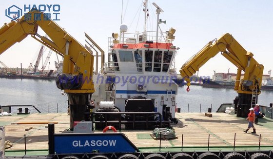 ABS/CCS Certificate Knuckle Marine Ship Crane for sale with or without hydraulic winch