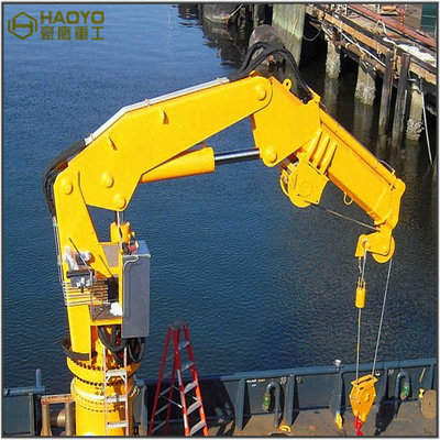 Customized 1~20t Hydraulic Knuckle Deck Ship Marine Crane Marine Ship Deck Crane