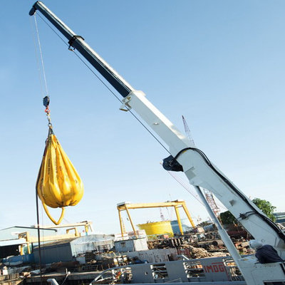 25 Ton Telescopic Boom Marine Deck Crane for Sale Marine Ship Deck Crane
