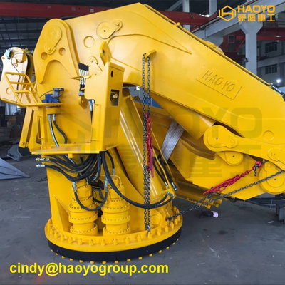 China 2.5t22m Hydraulic Knuckle Telescopic Boom Marine Ship Deck Crane