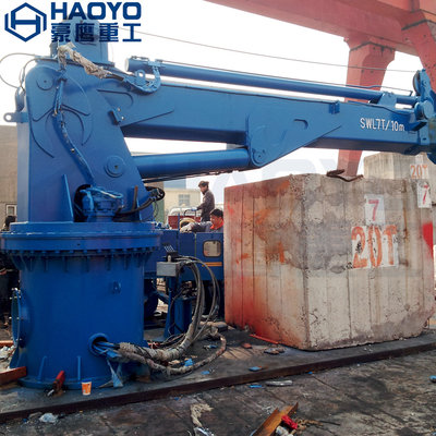 China Fully Hydraulic Marine Deck Telescopic Crane Marine Ship Deck Crane