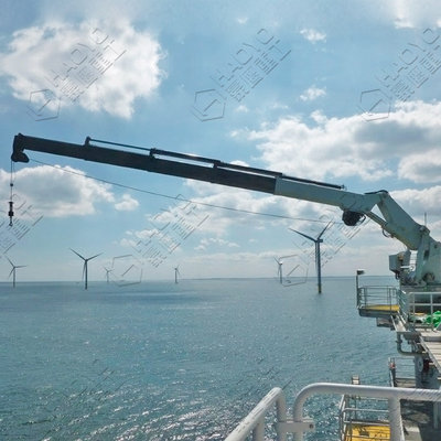 Customized Telescopic Boom Hydraulic Ship 10 Ton Deck Crane Marine Ship Deck Crane