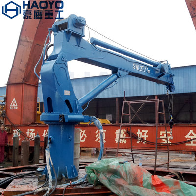 China Telescopic Boom Marine Small Fish Boat Crane Marine Ship Deck Crane