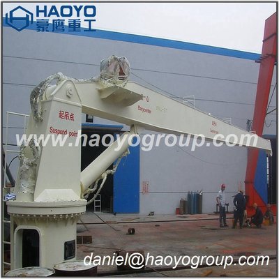 Offshore Pedestal Stiff Boom Marine Cranes with ABS CCS Certificates Ship Crane